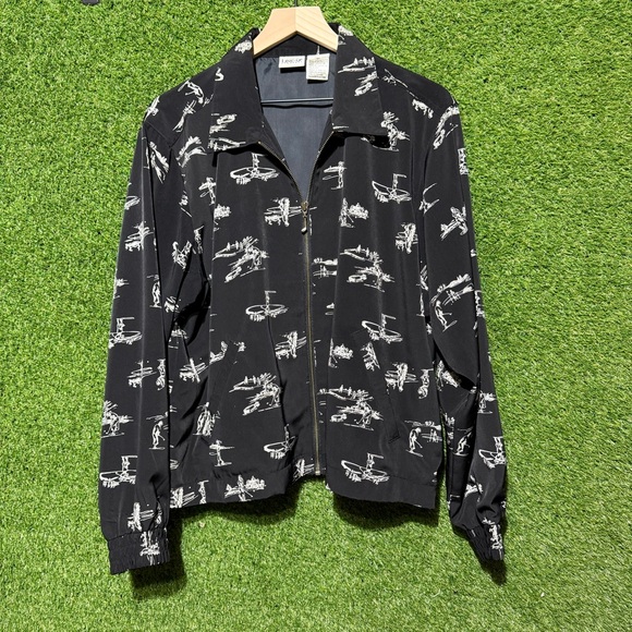 Line Up For Sport | Jackets & Coats | Vintage Line Up For Sport Black ...